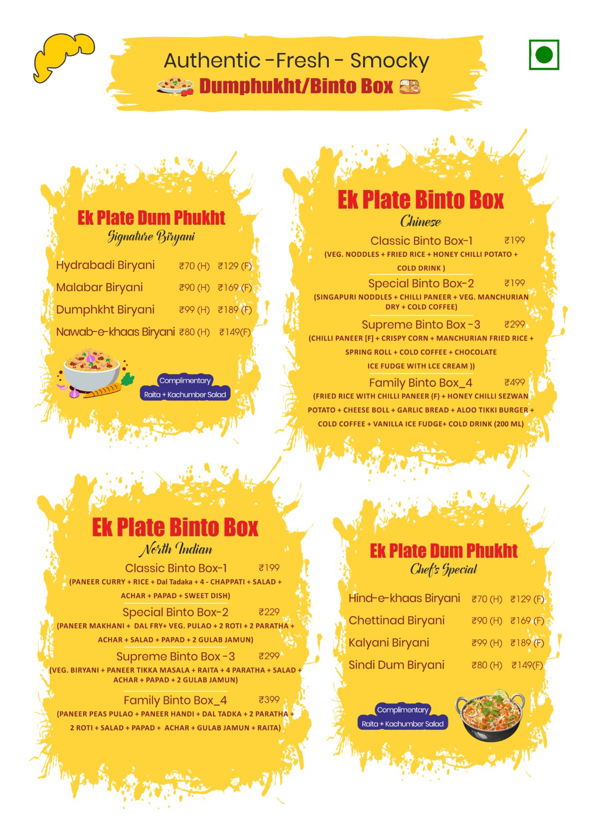 Menu Ek Plate Parcel Kitchen: We are passionate about serving delicious ...