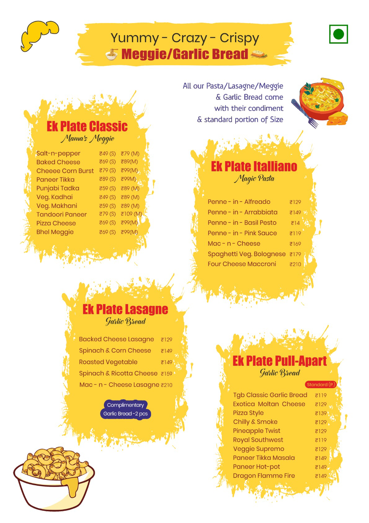 Menu Ek Plate Parcel Kitchen: We are passionate about serving delicious ...