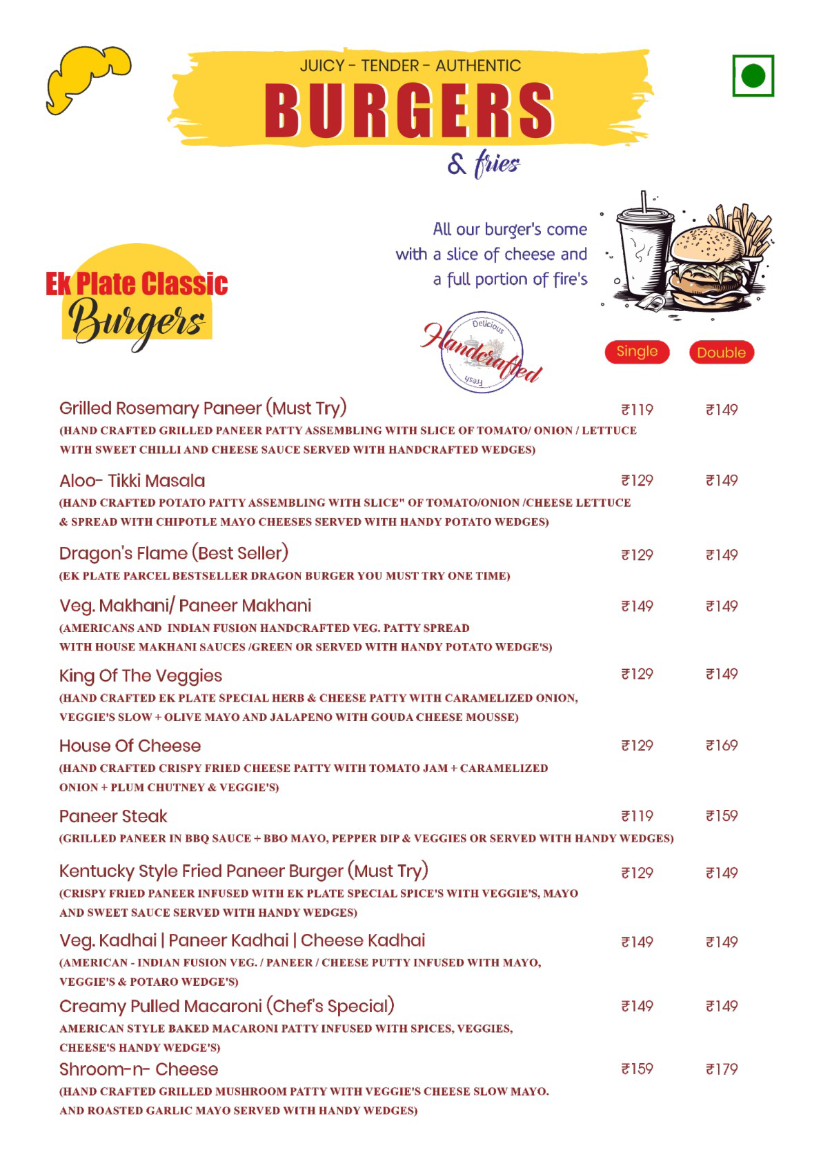 Menu Ek Plate Parcel Kitchen: We are passionate about serving delicious ...