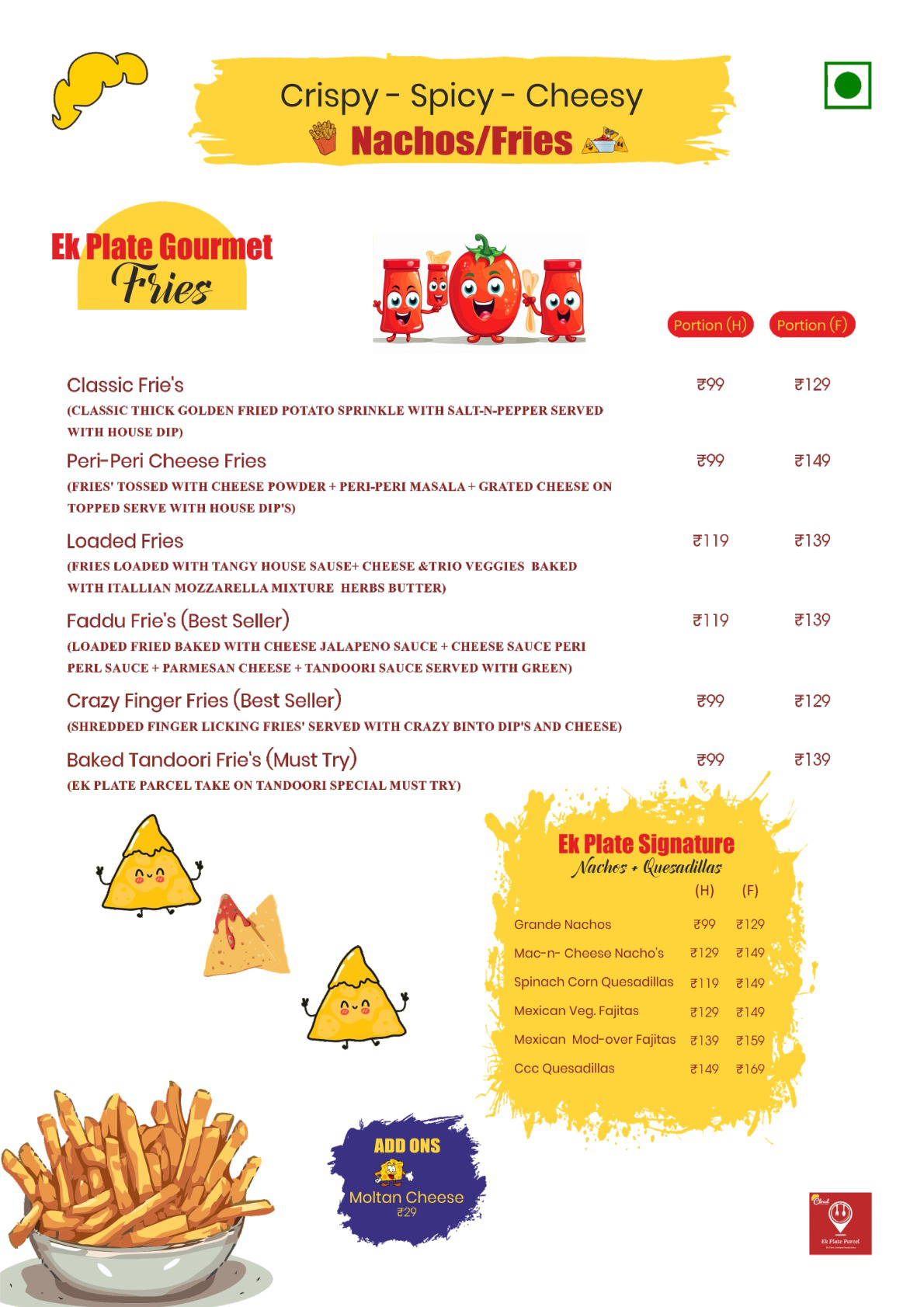 Menu Ek Plate Parcel Kitchen: We are passionate about serving delicious ...